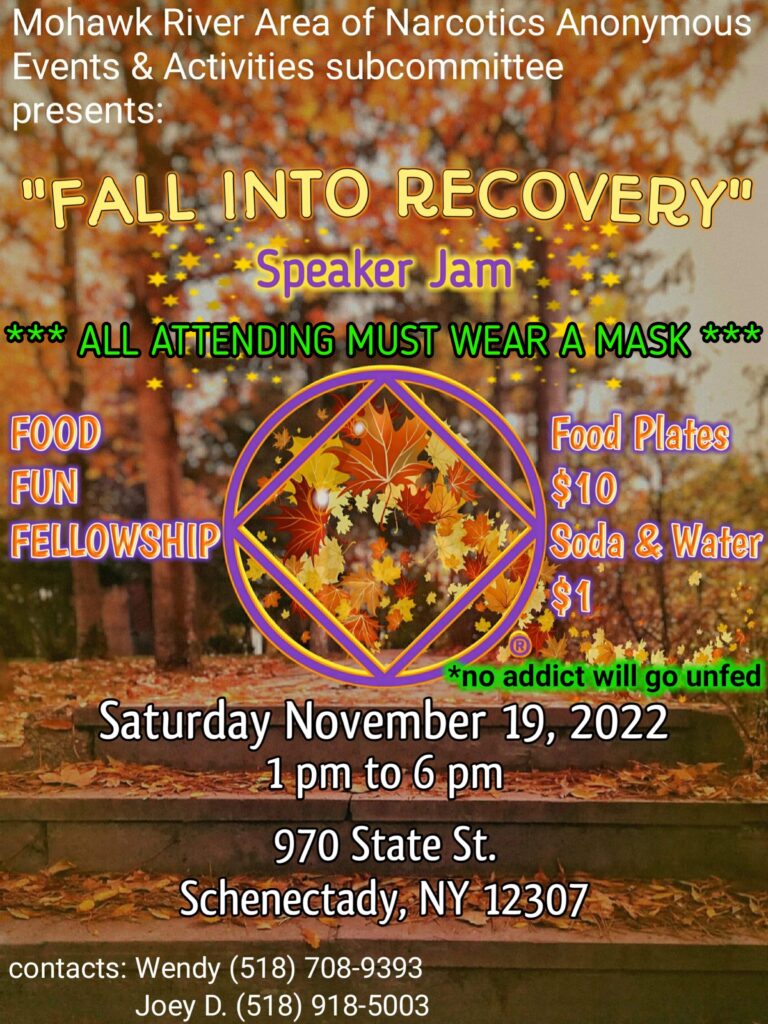 Mohawk River Area Events & Activities presents: FALL INTO RECOVERY ...
